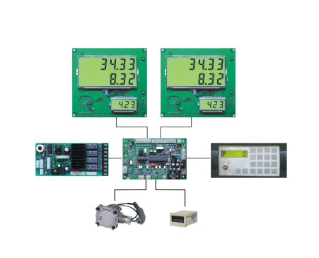 Bluesky controller for single and double,Fuel dispenser controller system